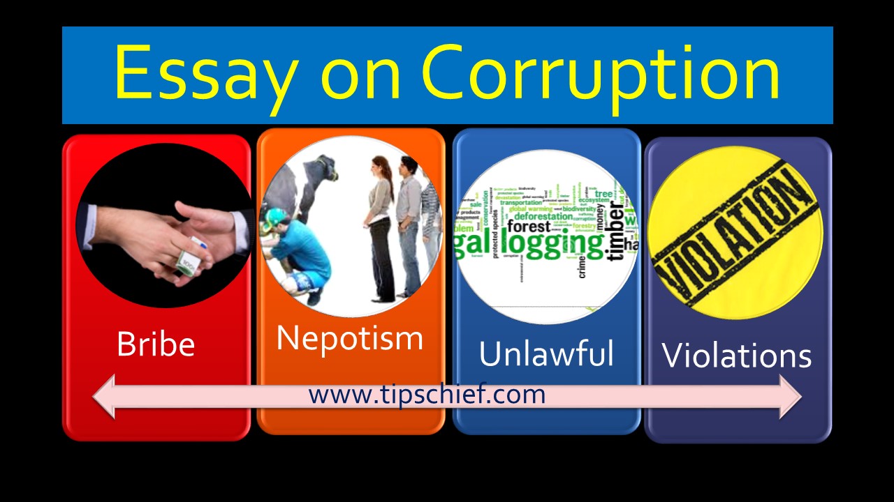 Article on Corruption Short Essay or Speech on corruption Article on Corruption Short Essay or Speech on corruption